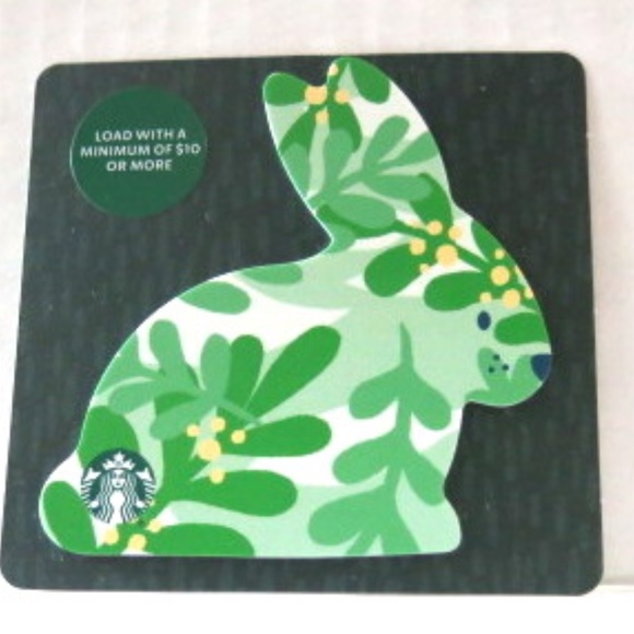 Starbucks | Other | Starbucks 22 Leaves Easter Bunny Card No Value ...